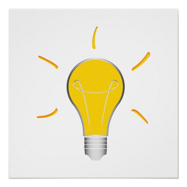 Light Bulb Posters & Prints | Zazzle UK