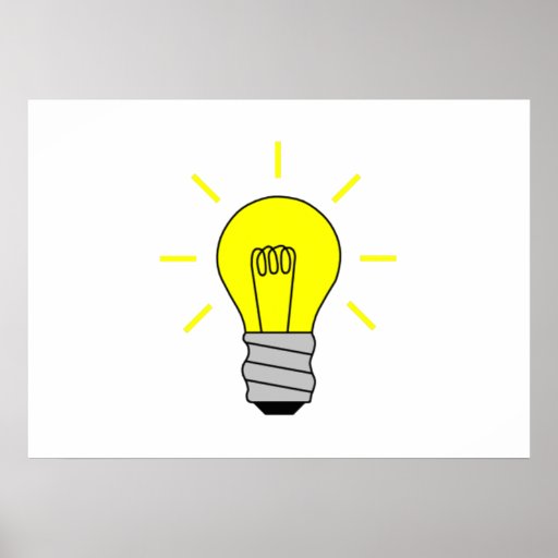 Light Bulb Posters | Zazzle
