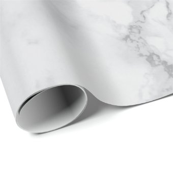 Light Grey Marble Texture Look Wrapping Paper | Zazzle
