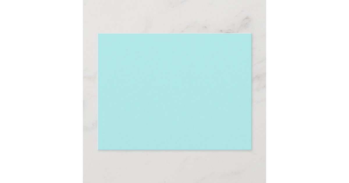 Light Turquoise Postcard | Zazzle