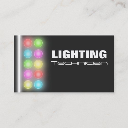 Lighting Technician Business Cards | Zazzle.co.uk