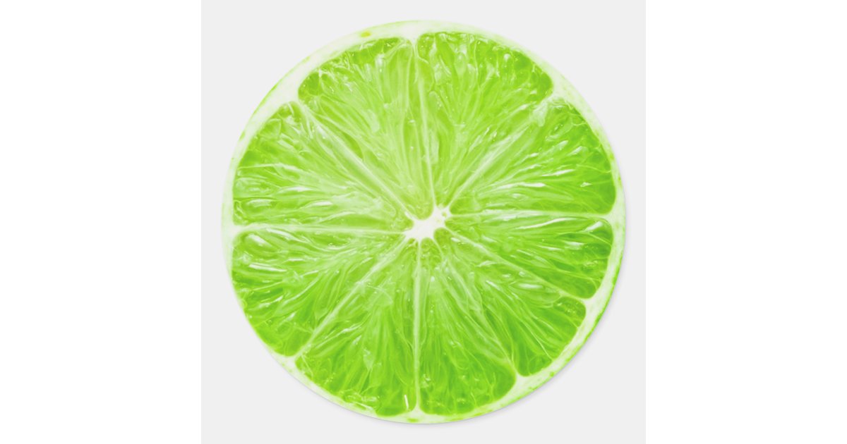 LIme Classic Round Sticker | Zazzle