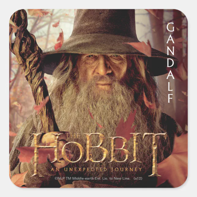Limited Edition Artwork: Gandalf Square Sticker | Zazzle