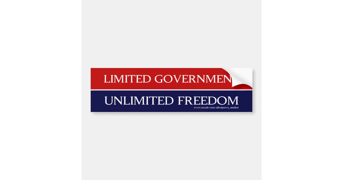 Limited Government - Bumper Sticker | Zazzle