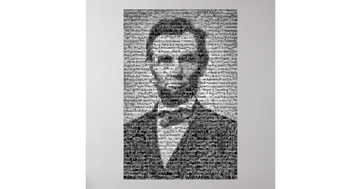 Lincoln Mosaic Poster | Zazzle