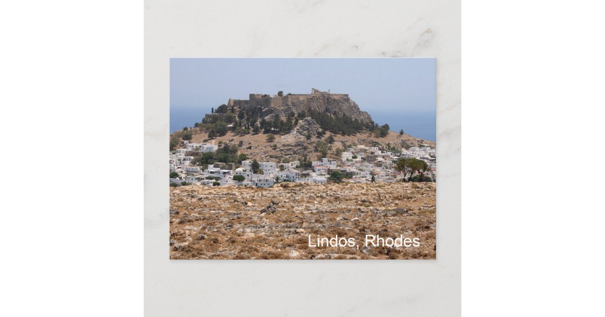 Lindos, Rhodes Postcard | Zazzle