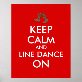 Line Dance Posters | Zazzle.co.uk