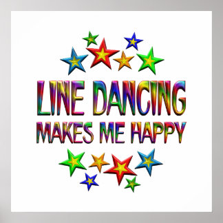 Line Dance Posters | Zazzle.co.uk