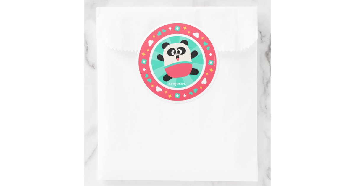 Lingokids Party with Elliot Classic Round Sticker | Zazzle