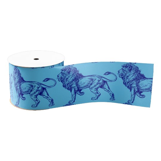 Lion Ribbon Grosgrain Ribbon | Zazzle.co.uk