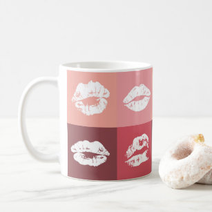 Lip Print Coffee & Travel Mugs | Zazzle UK