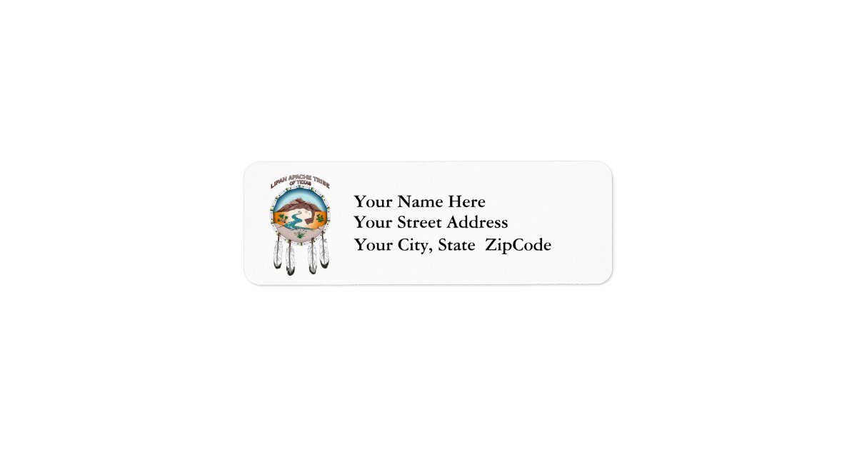 Lipan Apache Tribe of Texas Address Labels | Zazzle