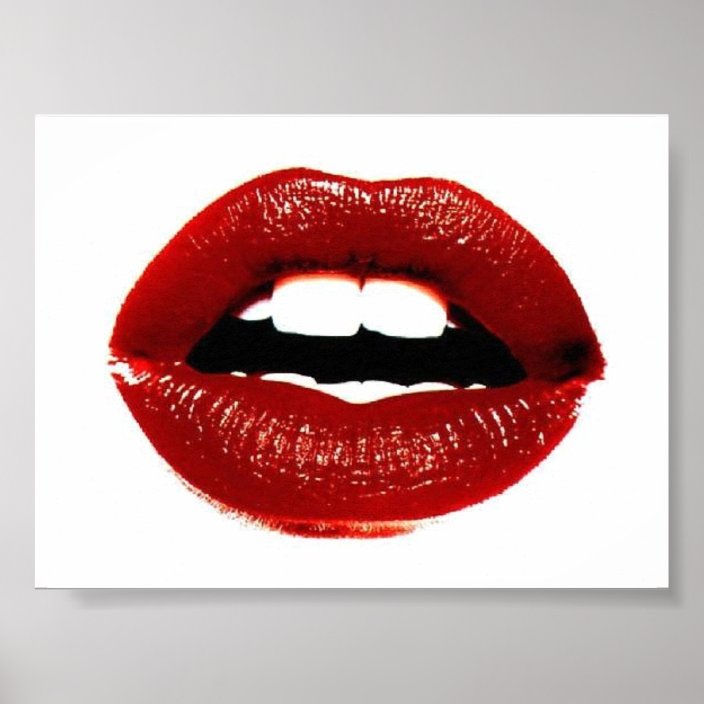 Lips Poster | Zazzle.co.uk