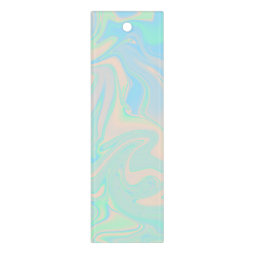 Liquid faux holographic iridescent texture ruler | Zazzle