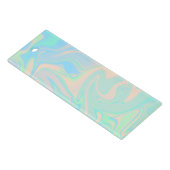 Liquid faux holographic iridescent texture ruler | Zazzle