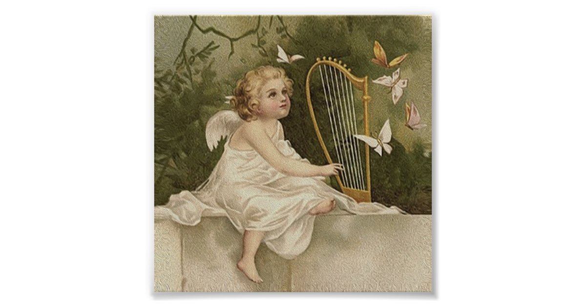 Little Cherub Smiling Photo Print | Zazzle