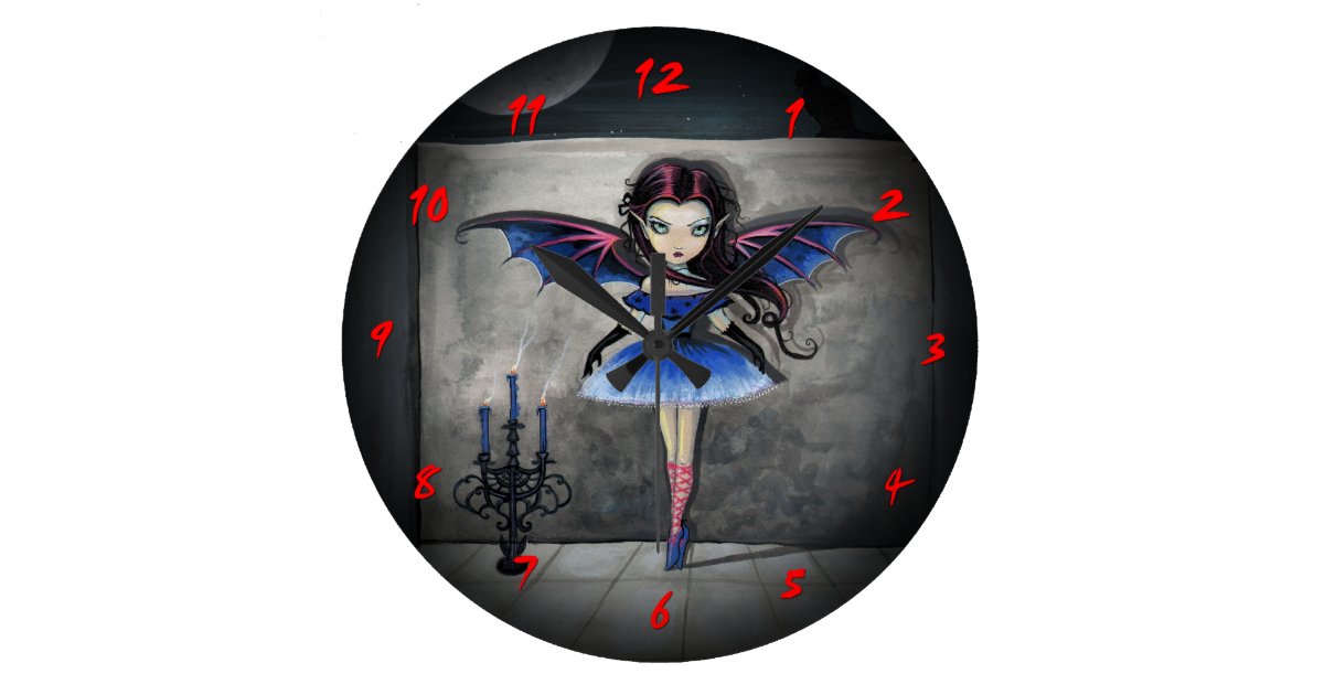 Little Dancer Vampire Gothic Art Clock | Zazzle.co.uk