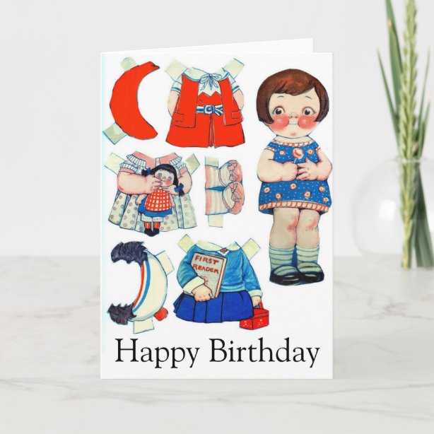 Paper Doll Cards | Zazzle UK
