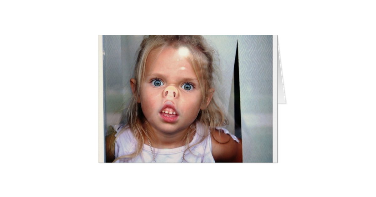 Little girl pressing her nose against a window | Zazzle