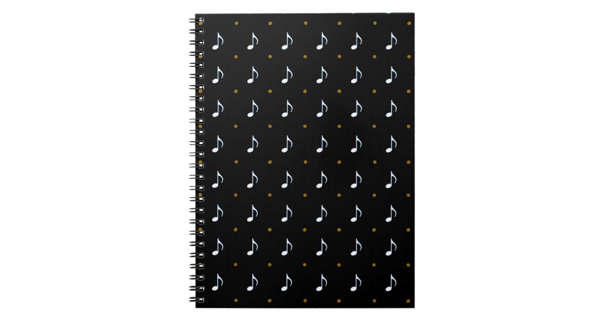 little musical notes notebook | Zazzle