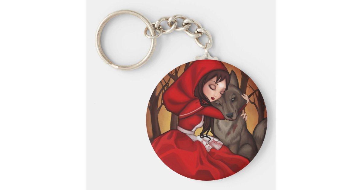 Little Red Riding Hood Key Ring | Zazzle