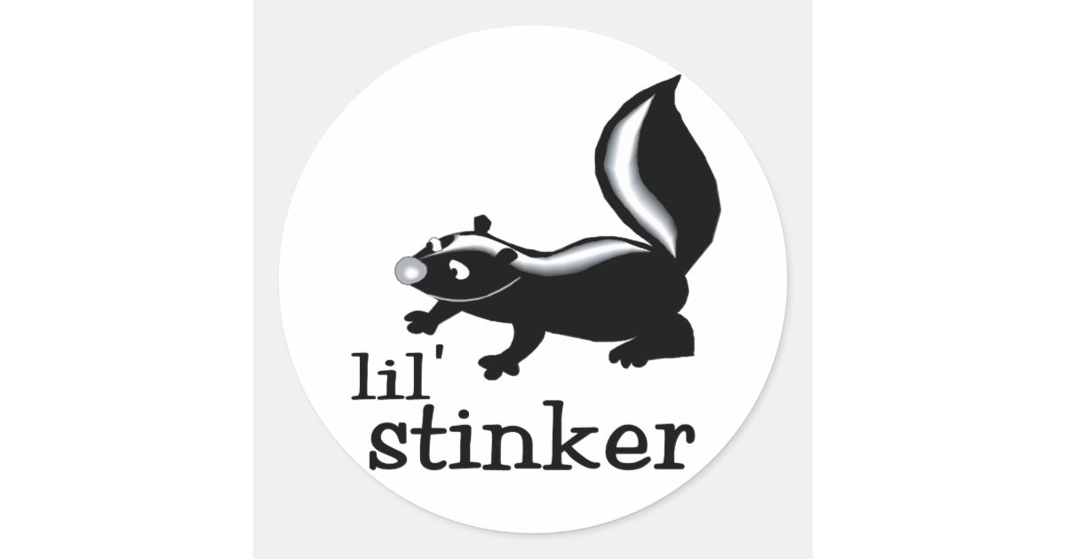 Little Stinker Classic Round Sticker | Zazzle