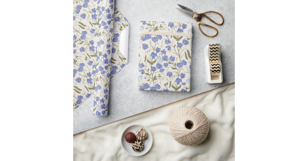 Little Sweet Pea Birthday Wrapping Paper | Zazzle