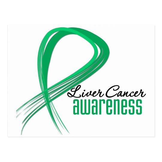 Liver Cancer Awareness Grunge Ribbon Postcard | Zazzle.co.uk