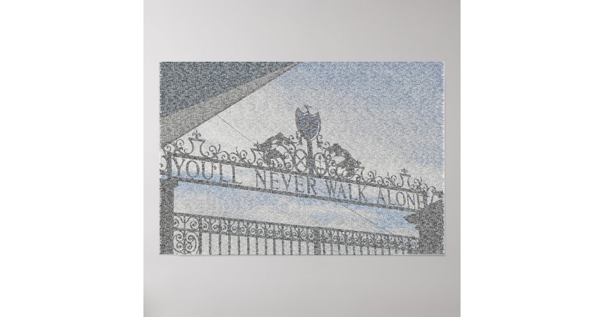 Liverpool FC's Anfield Gates Poster | Zazzle