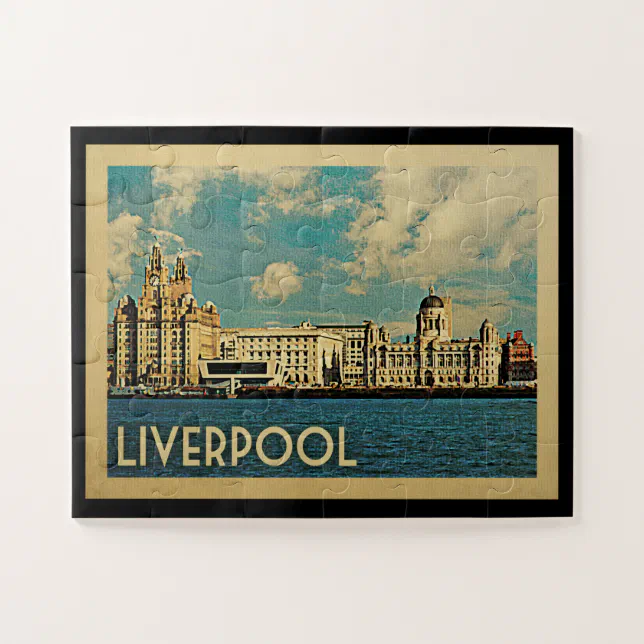 Liverpool Jigsaw Puzzle Vintage Travel | Zazzle