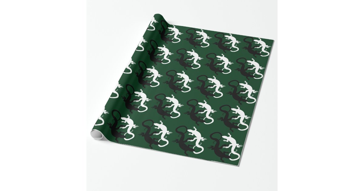 Lizard Wrapping Paper Reptile Art Christmas Paper | Zazzle