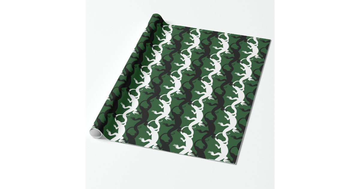 Lizard Wrapping Paper Reptile Art Christmas Paper | Zazzle