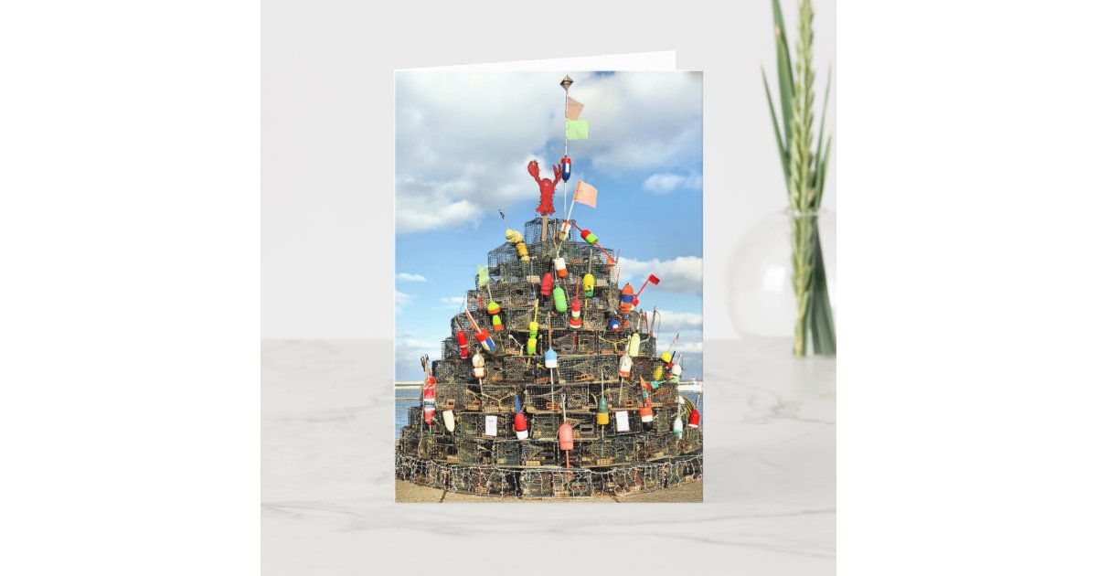 Lobster Pot Tree Card | Zazzle