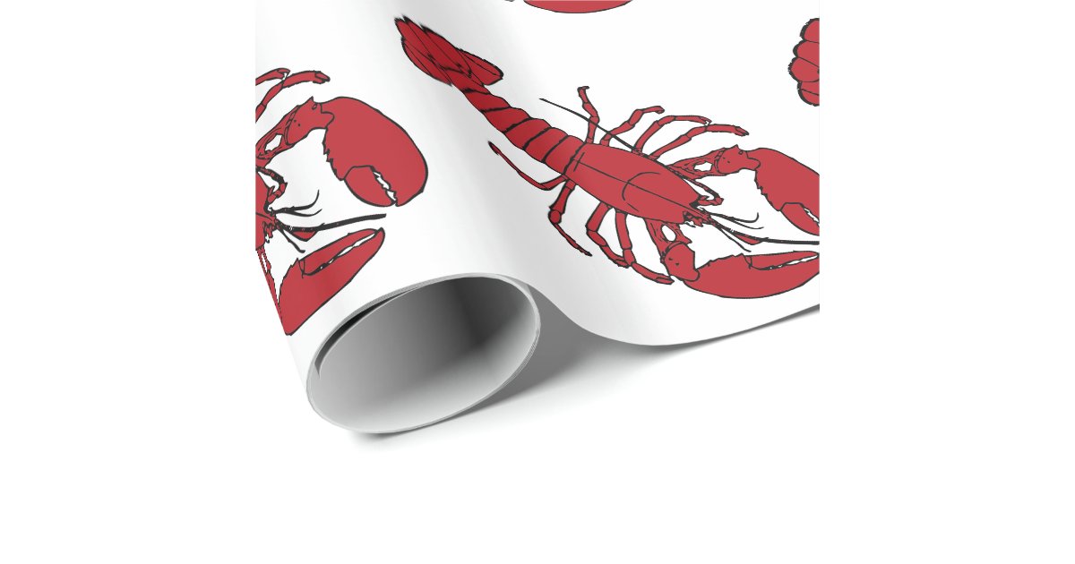 Lobster Wrapping Paper | Zazzle