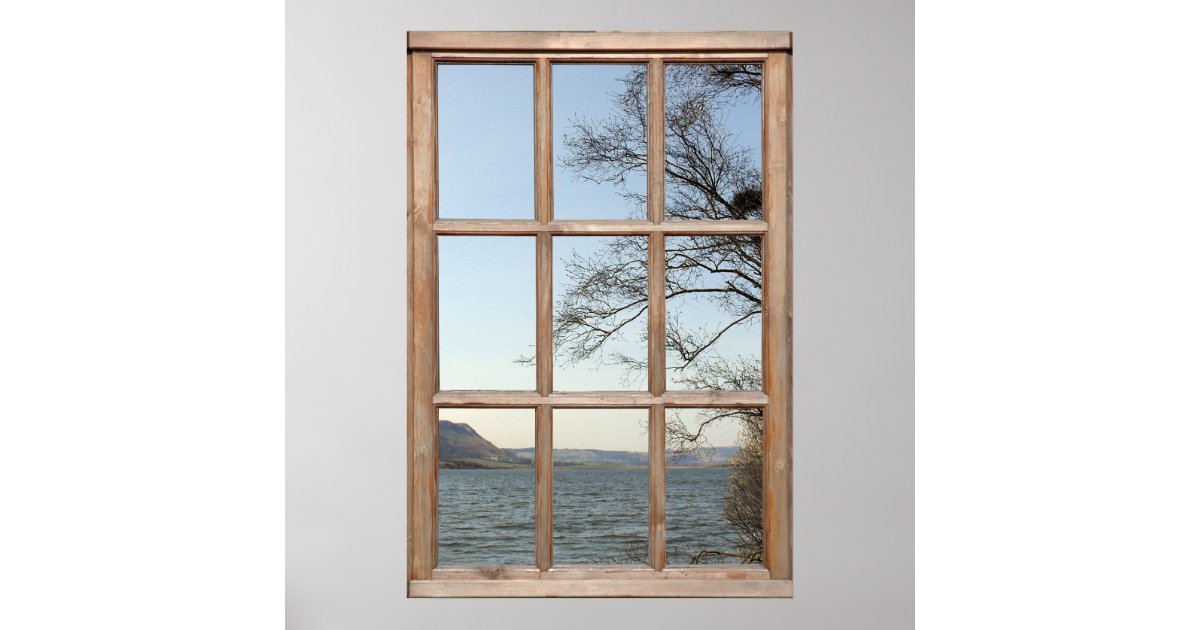 Loch View from a Window Poster | Zazzle