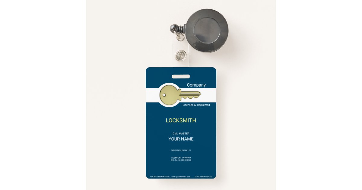 Locksmith ID Badge | Zazzle