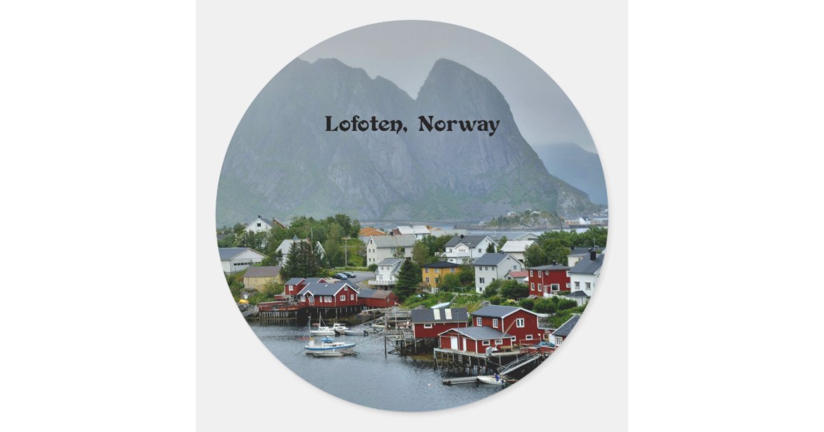 Lofoten Islands, Norway Classic Round Sticker | Zazzle