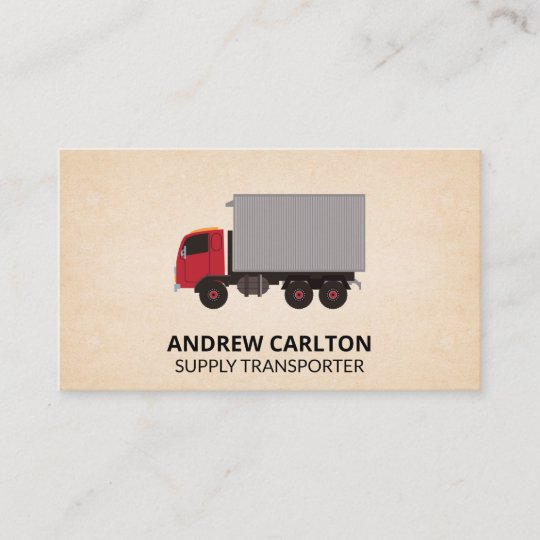 Logistics Delivery Driver Business Card | Zazzle.co.uk