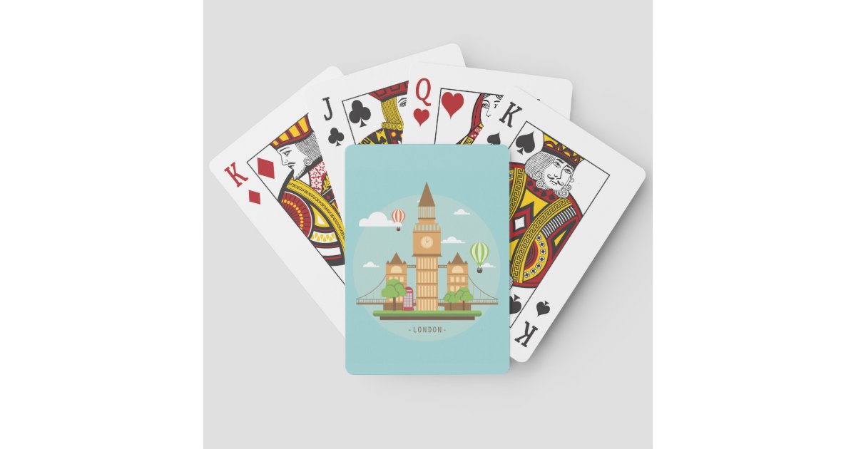London England Great Britian Playing Cards | Zazzle