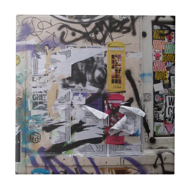 London Graffiti Tile | Zazzle