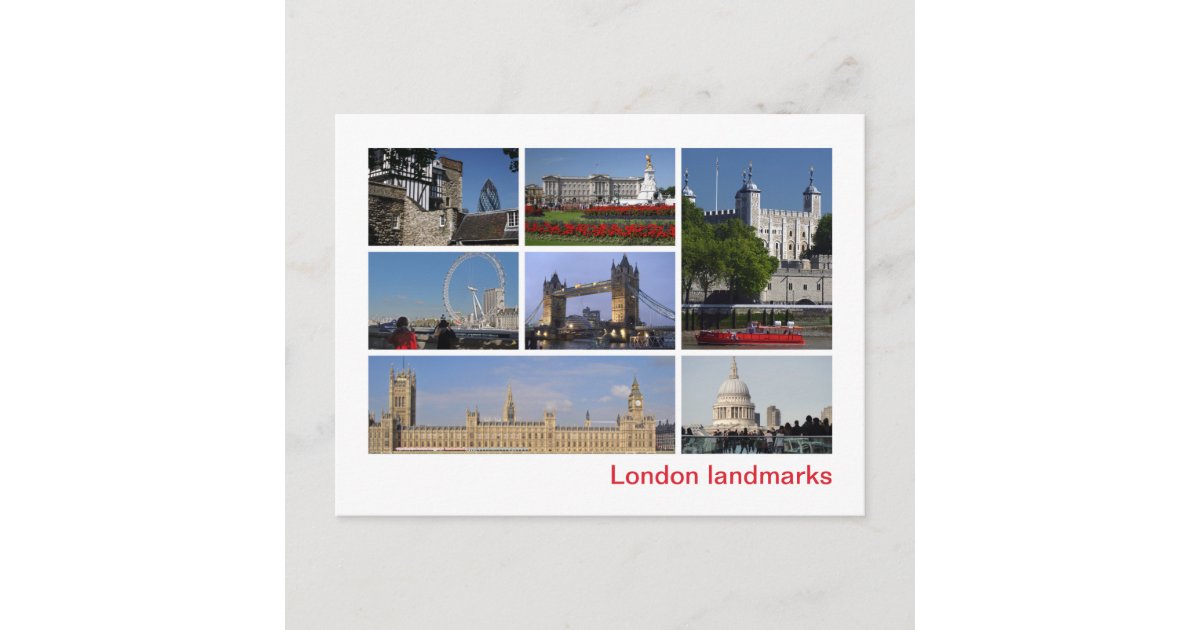 London landmarks postcard | Zazzle
