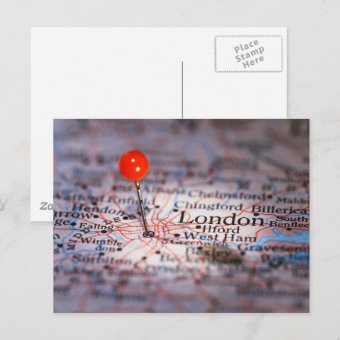 LONDON map Postcard | Zazzle