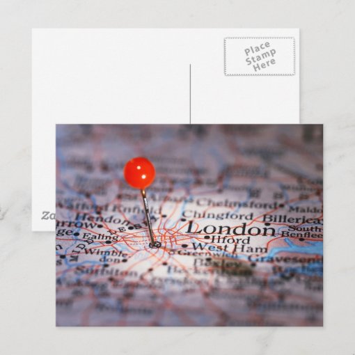 LONDON map Postcard | Zazzle