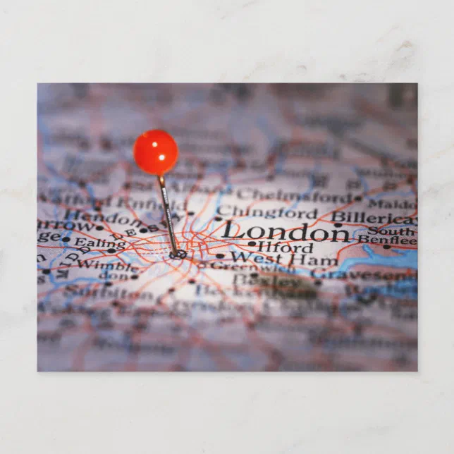 LONDON map Postcard | Zazzle