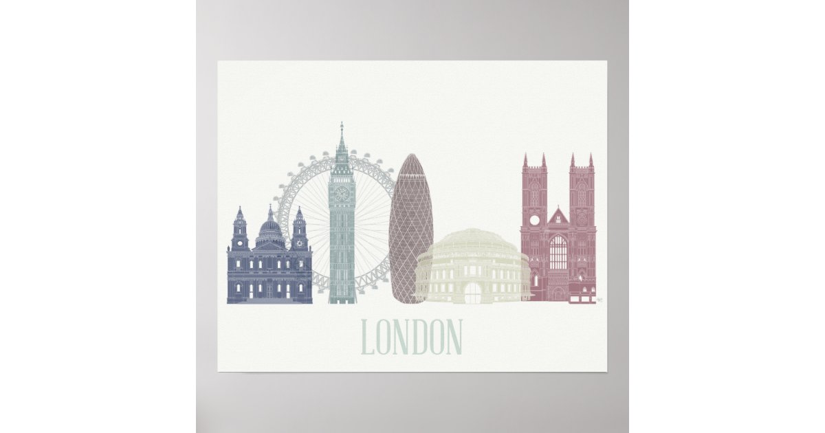 London Skyline Poster | Zazzle