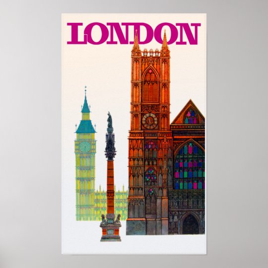 London Vintage travel poster | Zazzle.co.uk