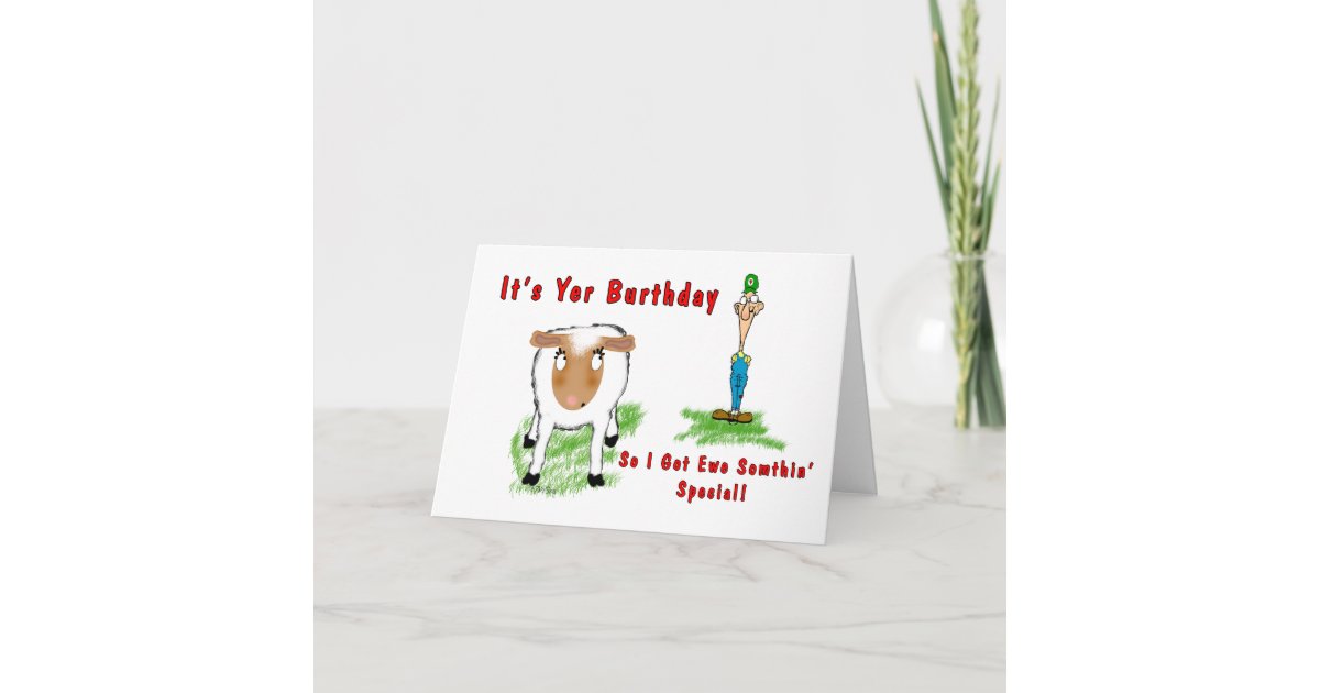 Lonely Redneck - Birthday Card | Zazzle.co.uk