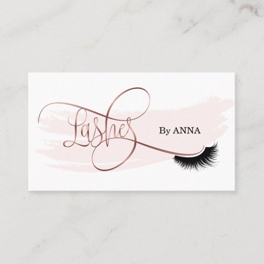 Long Lash Extension Makeup Artist Beauty Salon Business Card | Zazzle.co.uk