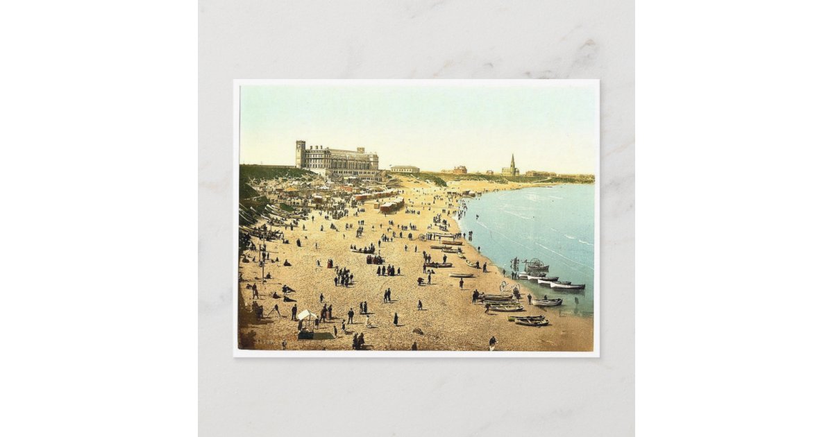 Long Sands, Tynemouth, England magnificent Photoch Postcard | Zazzle