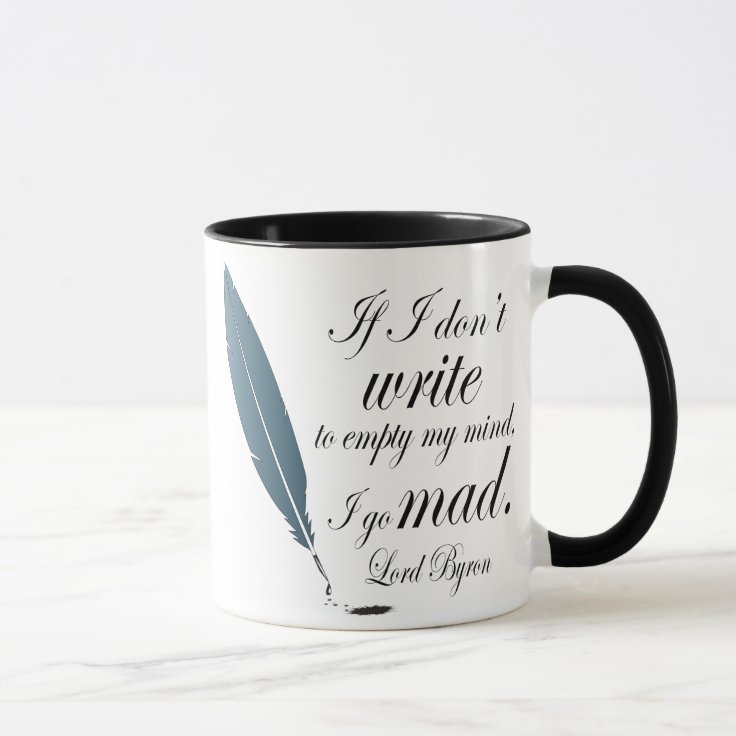 Lord Byron Writing Quote Mug Reading Gift | Zazzle